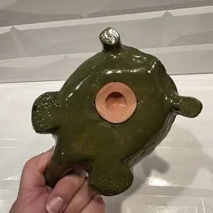 Art | Vintage Turtle Ceramic Bank Green Tortoise Sea Ceramic Has ...